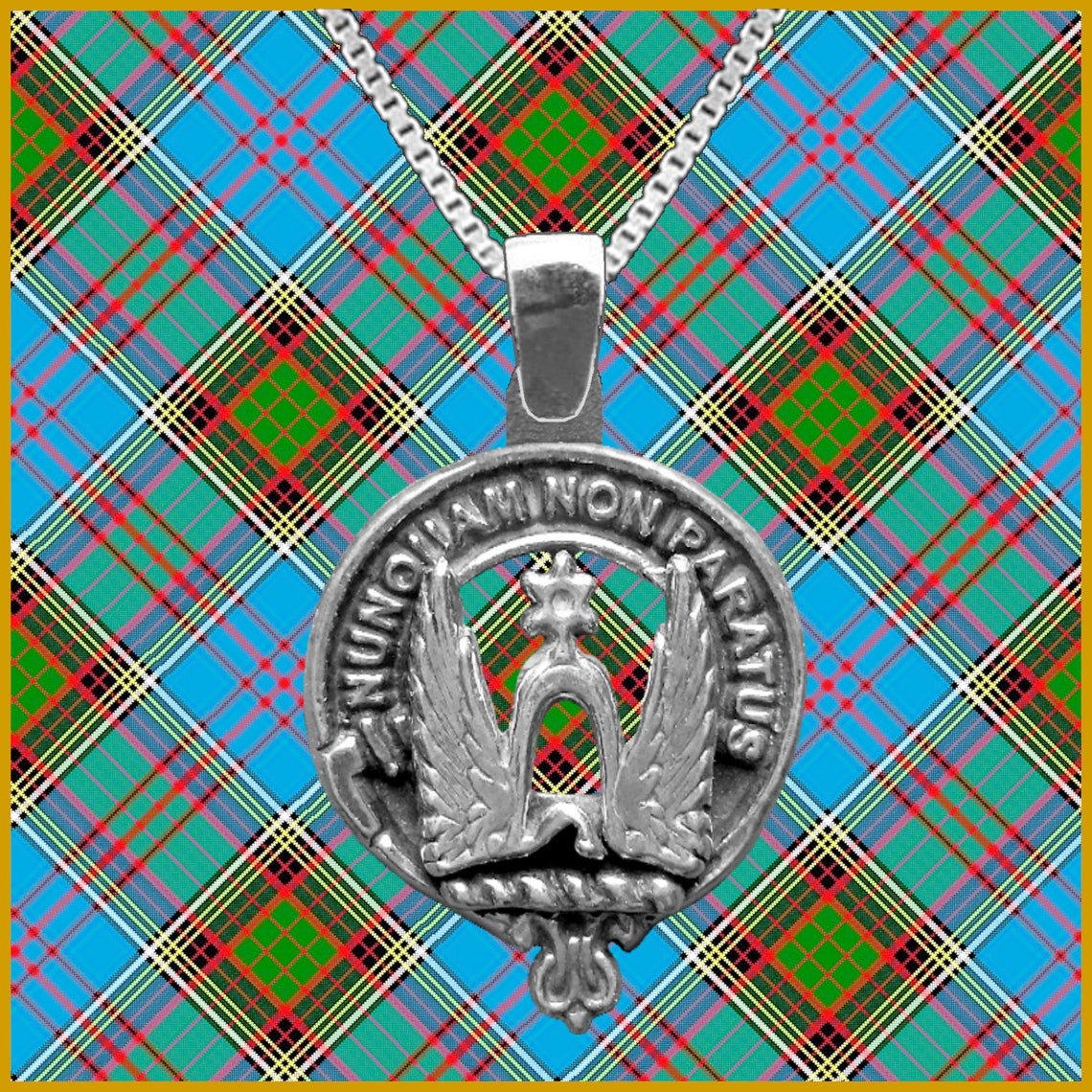 Johnston Large 1" Scottish Clan Crest Pendant - Sterling Silver - Etsy