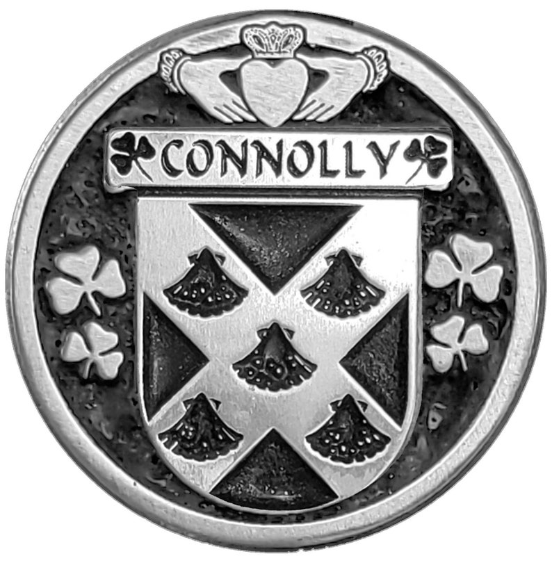 Connolly Irish Coat of Arms Clip Tie Bar - Etsy