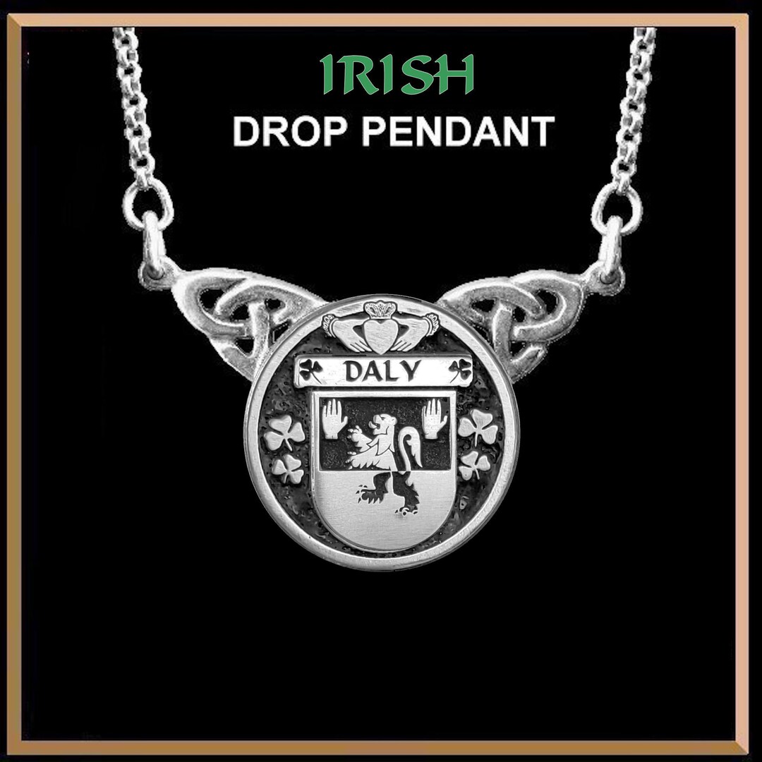 Daly Irish Coat of Arms Double Drop Pendant ILP03 - Etsy