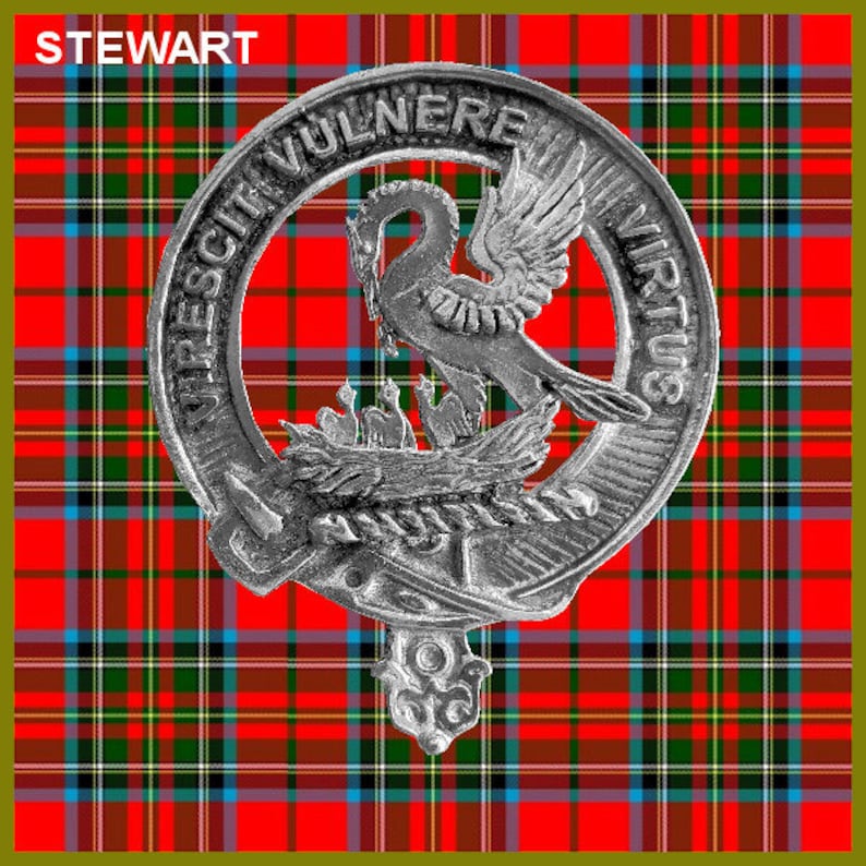 Stewart Clan Crest Scottish Cap Badge CB02 - Etsy