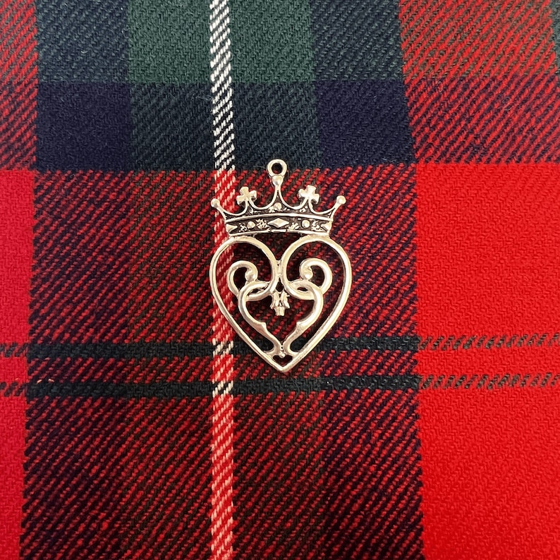 Queen Mary Luckenbooth Heart Scottish Pendant - Etsy