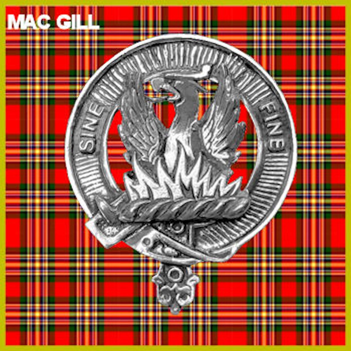 Macgill 5oz Round Scottish Clan Crest Badge Stainless Steel - Etsy