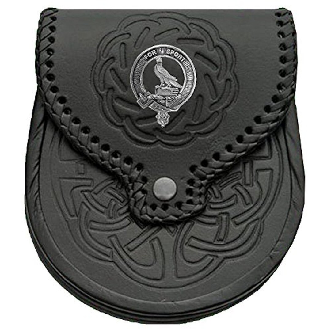 Clelland Scottish Clan Badge Sporran, Leather - Etsy Canada
