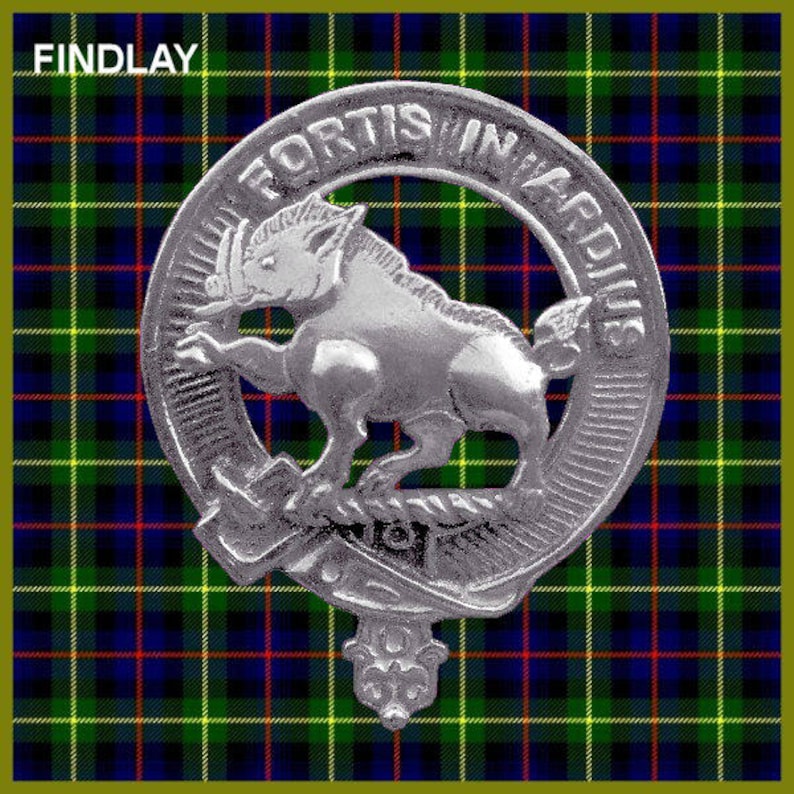 Findlay Clan Crest Scottish Cap Badge CB02 - Etsy