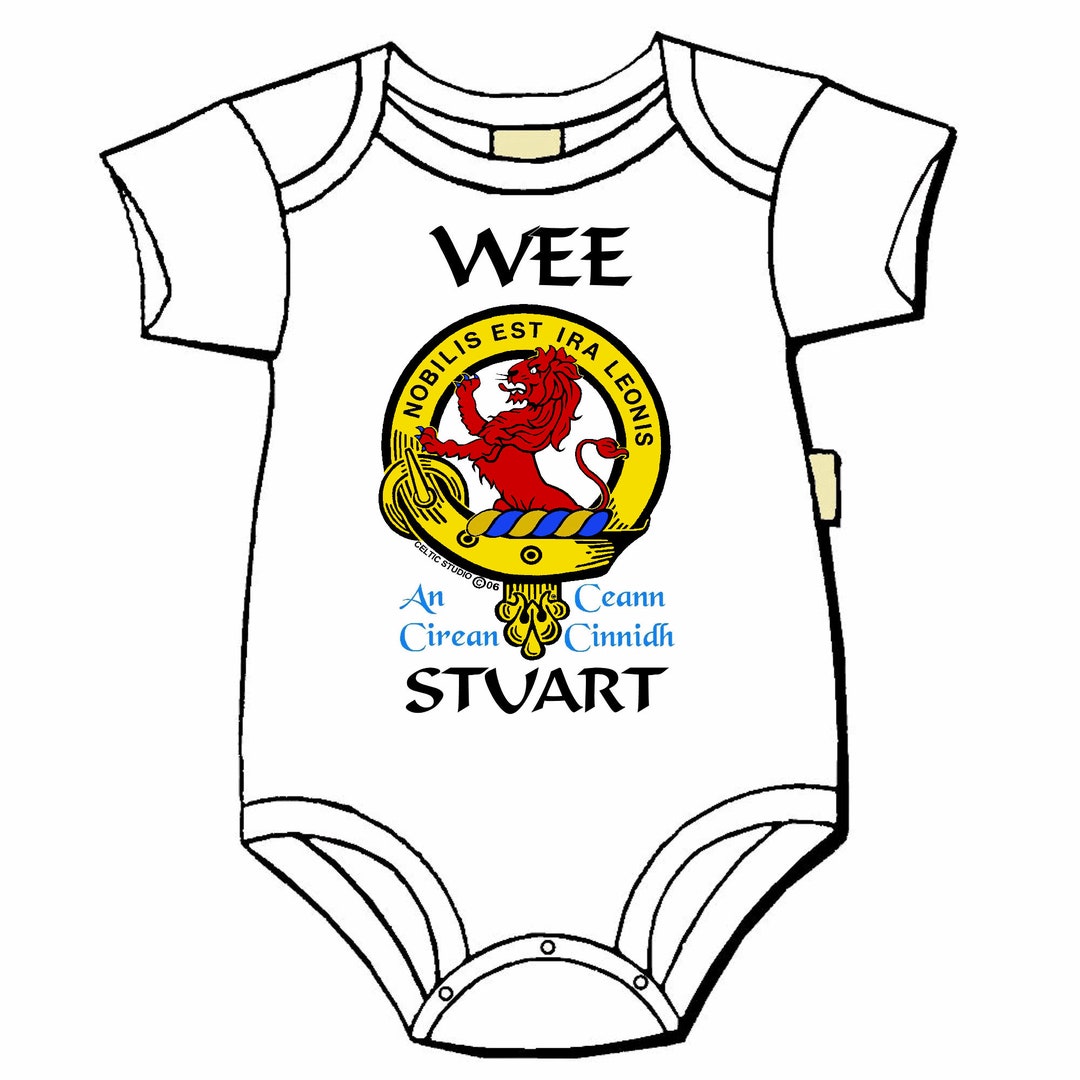 Stuart Scottish Clan Crest Baby Jumper - Etsy