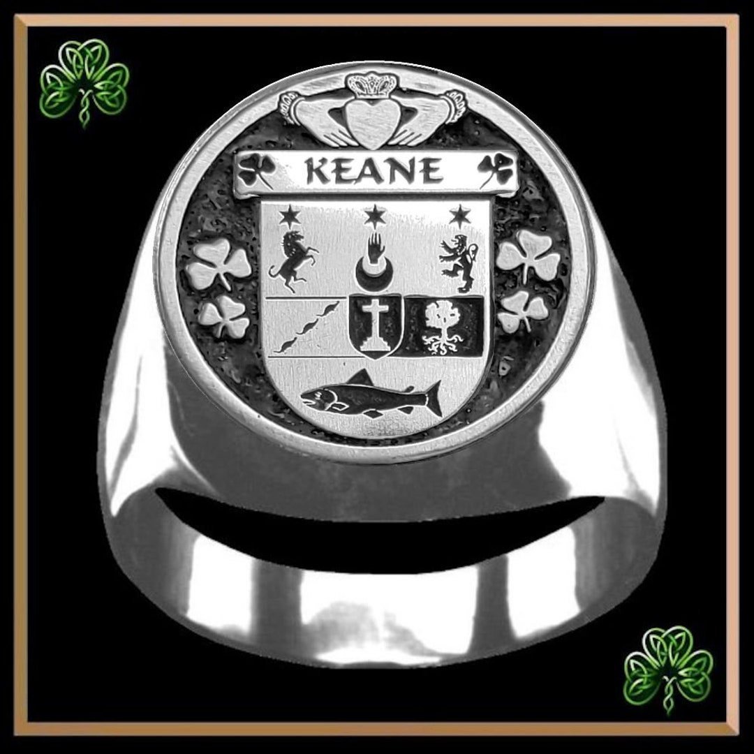 Keane Irish Coat of Arms Gents Ring IC100 - Etsy