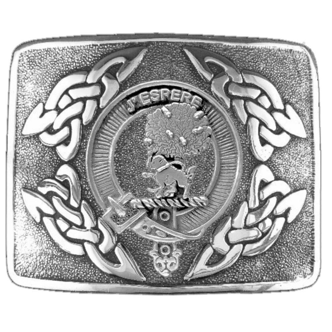 Swinton Clan Crest Interlace Kilt Belt Buckle - Etsy
