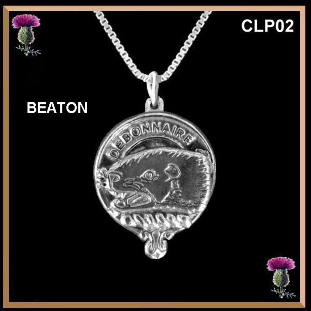 Beaton Clan Crest Scottish Pendant CLP02 - Etsy Australia