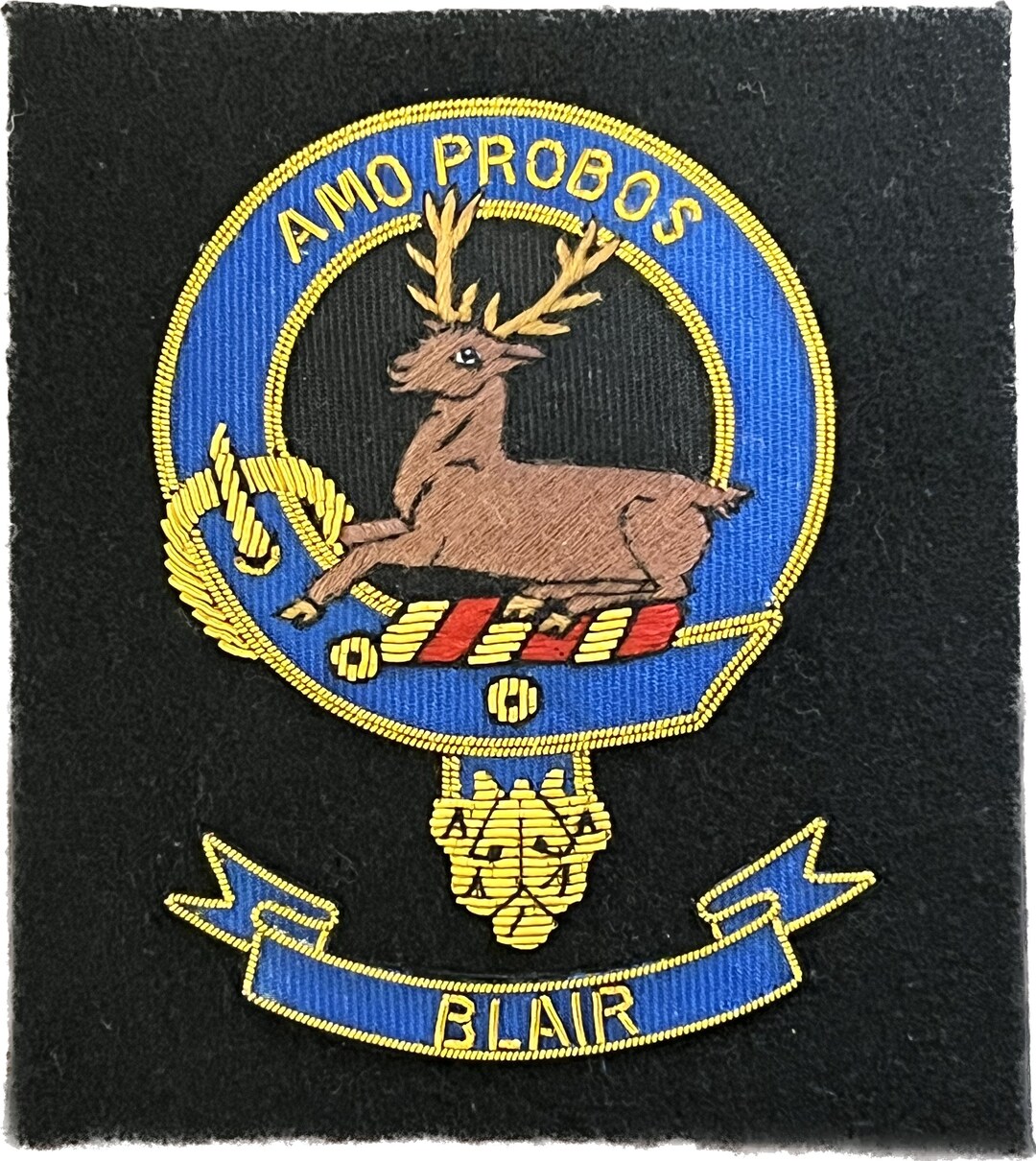 Blair Scottish Clan Embroidered Crest - Etsy