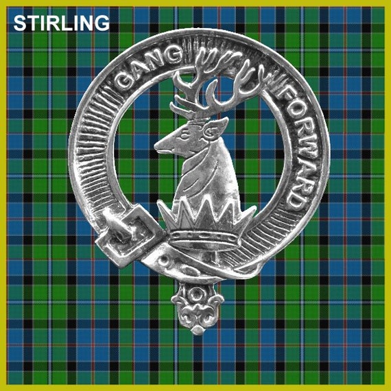 Stirling Clan Crest Scottish Cap Badge CB02 - Etsy