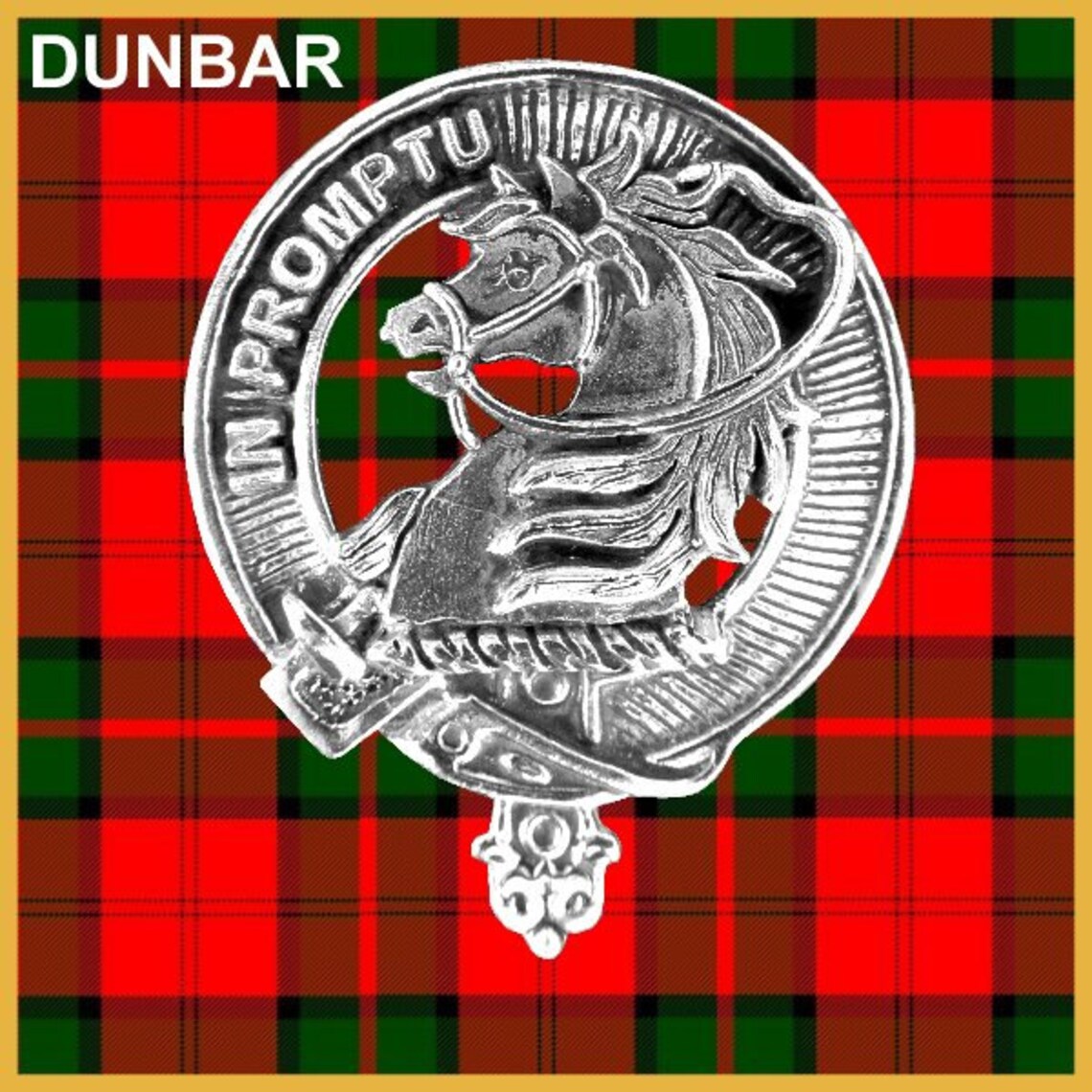 Dunbar Clan Crest Scottish Cap Badge CB02 - Etsy UK