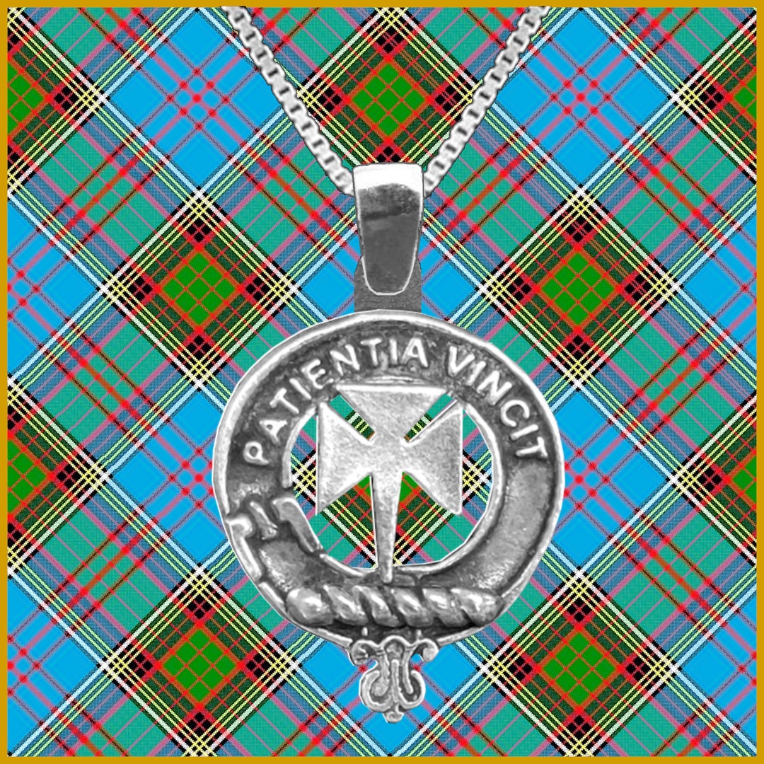 Cheyne Large 1" Scottish Clan Crest Pendant - Sterling Silver - Etsy