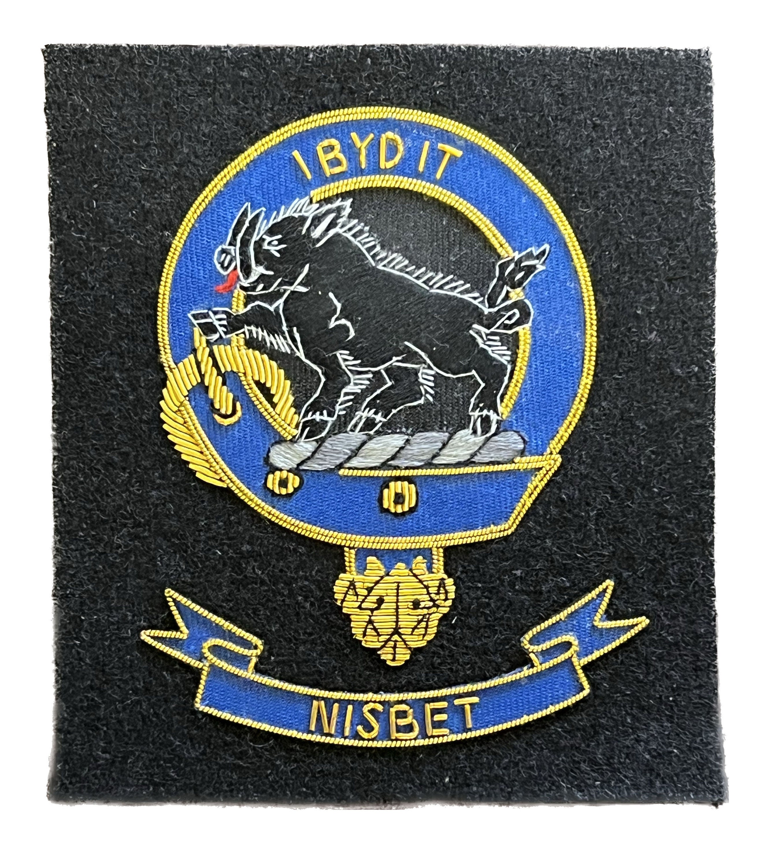 Nisbet Scottish Clan Embroidered Crest - Etsy UK