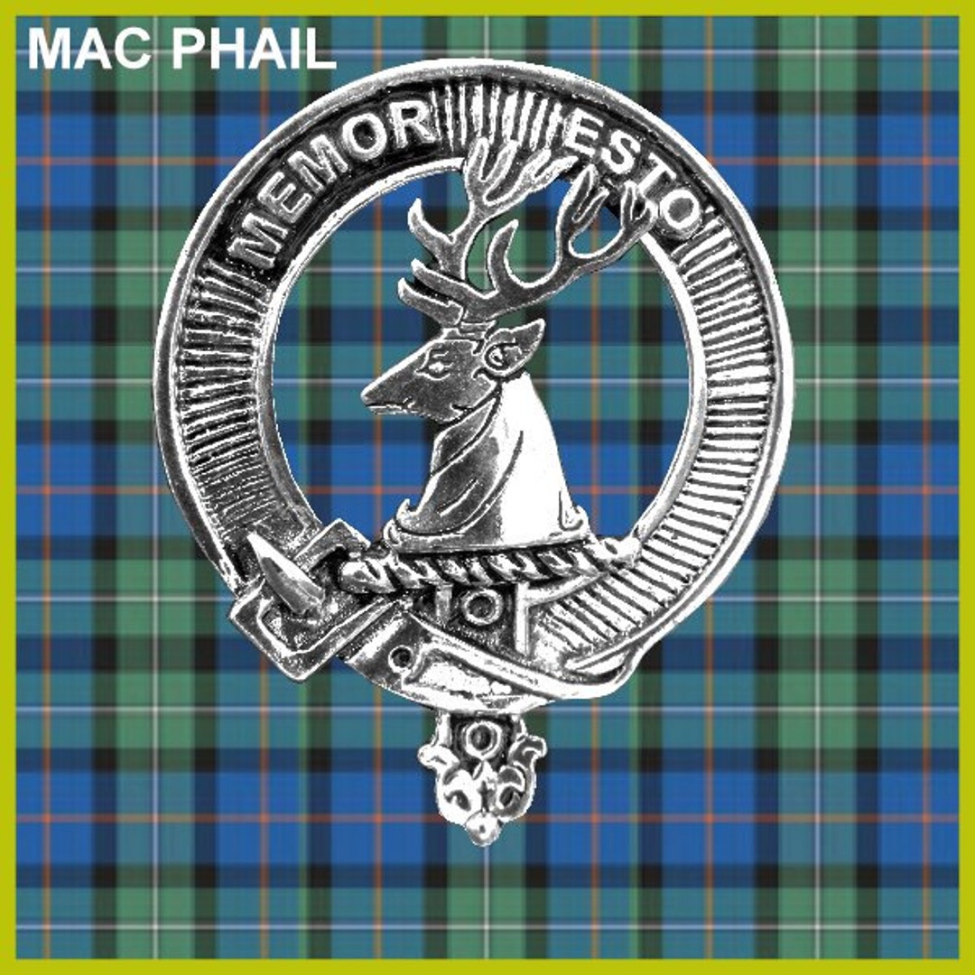 Macphail Clan Crest Scottish Cap Badge CB02 - Etsy