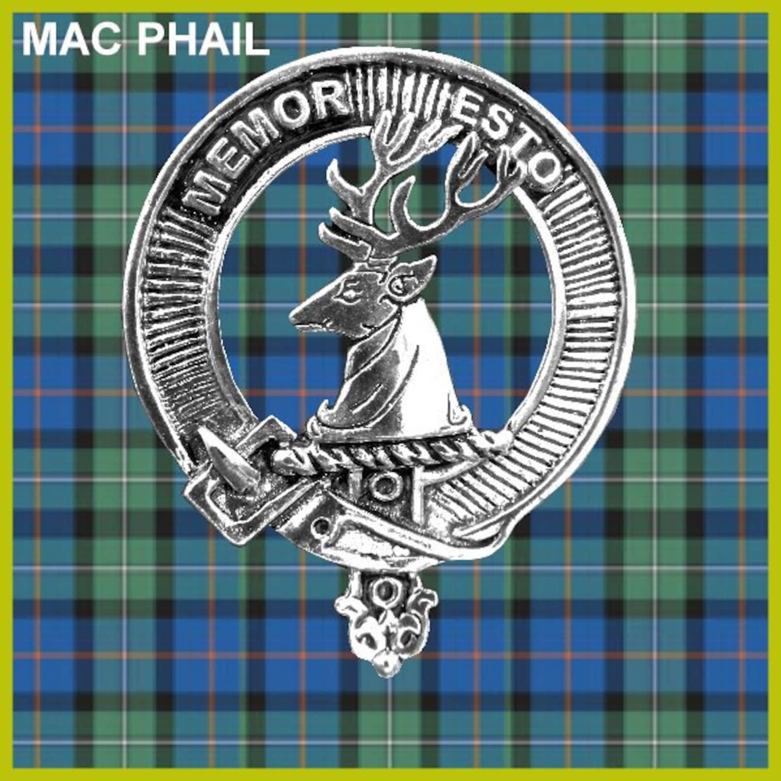 Macphail Clan Crest Scottish Cap Badge CB02 - Etsy