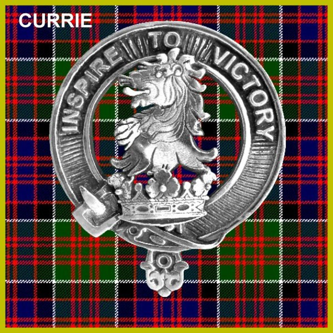 Currie Clan Crest Scottish Cap Badge CB02 - Etsy