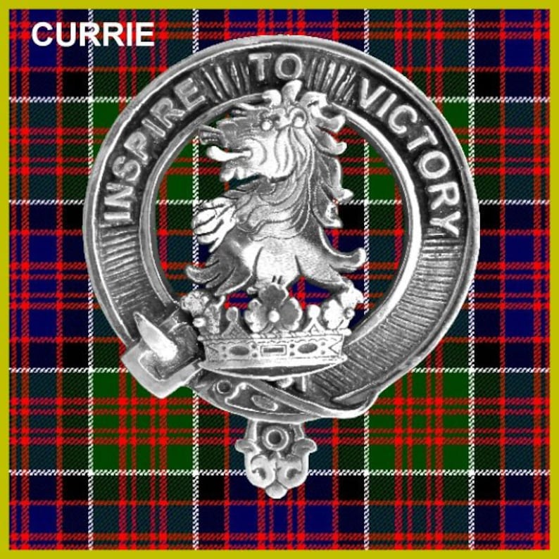 Currie Clan Crest Scottish Cap Badge CB02 - Etsy
