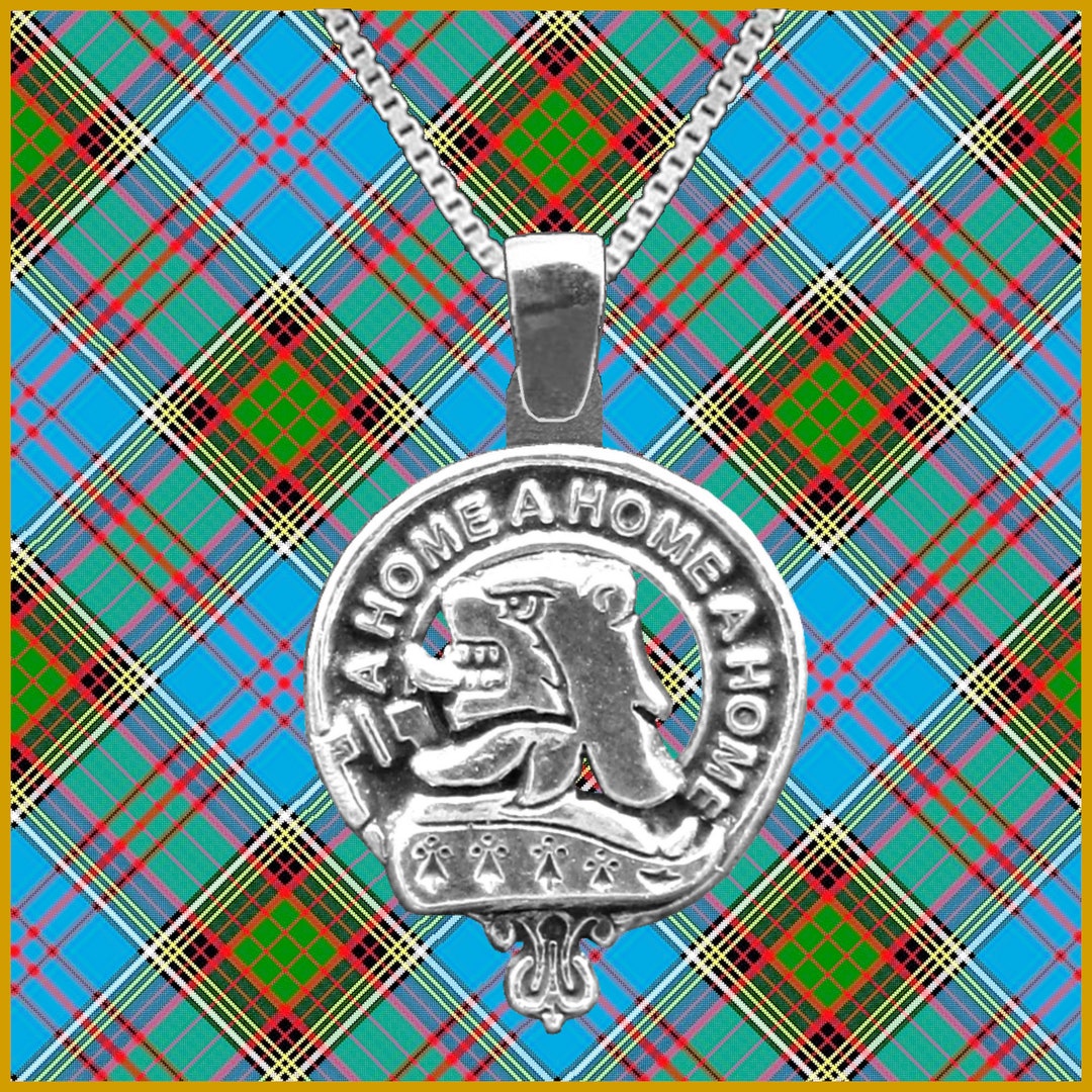 Home Large 1" Scottish Clan Crest Pendant - Sterling Silver - Etsy