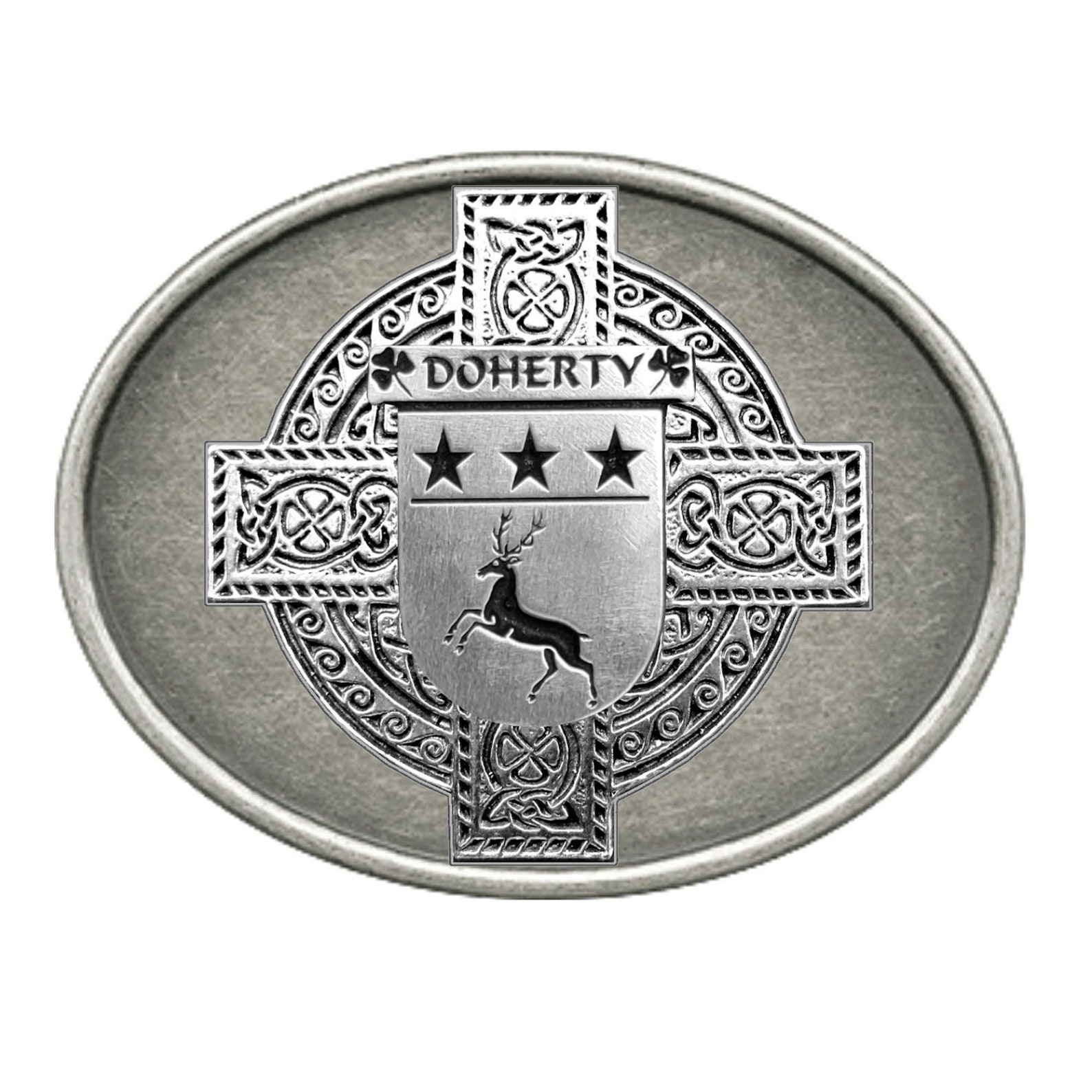 Doherty Irish Coat of Arms Regular Buckle - Etsy