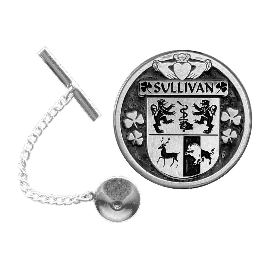 Sullivan Irish Coat of Arms Disk Lapel Pin/ Tie Tack - Etsy