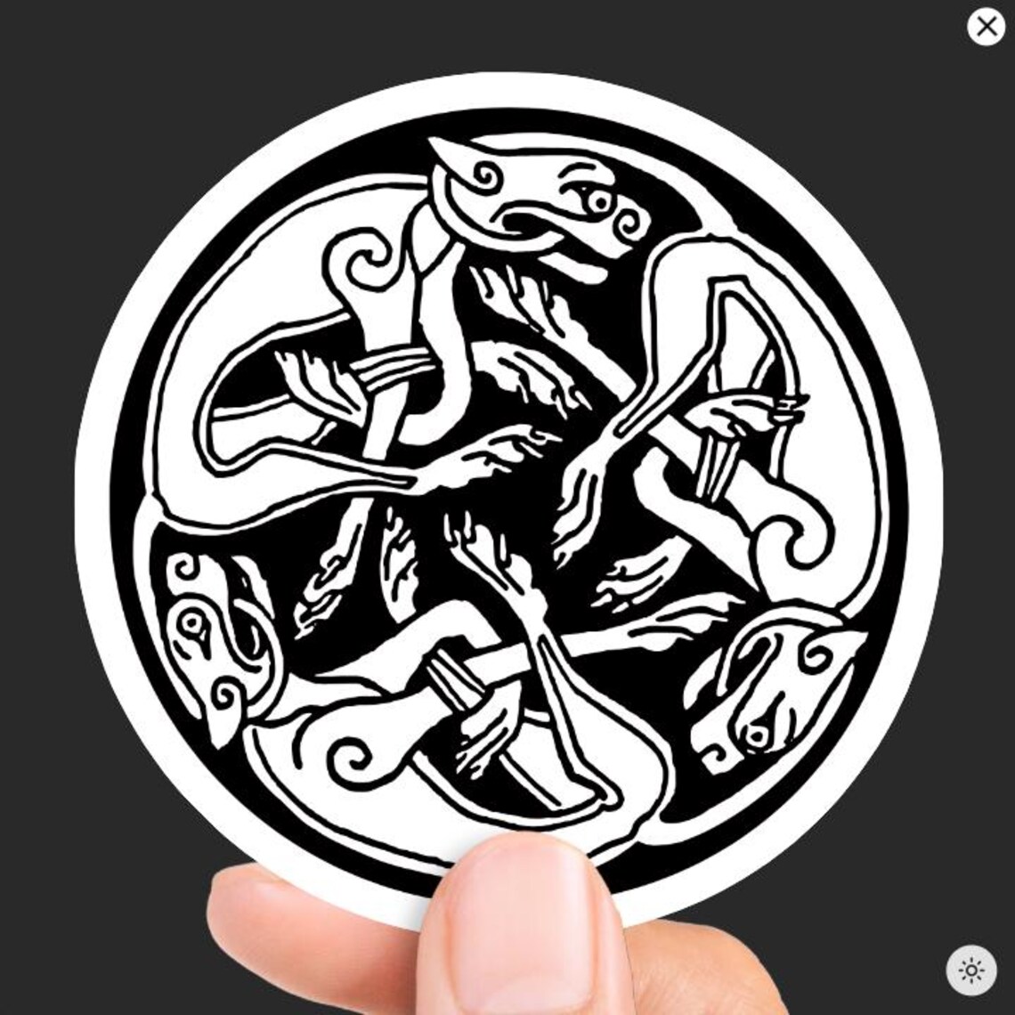 Hound Dogs Crest Decal | Custom Celtic Car & Laptop Sticker - Etsy
