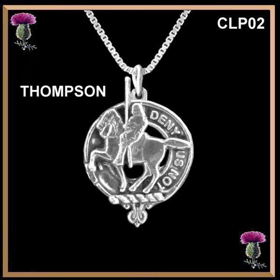 Thompson Clan Crest Scottish Pendant CLP02 - Etsy