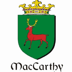 Mccarthy Irish Coat of Arms Disk Cufflinks - Etsy