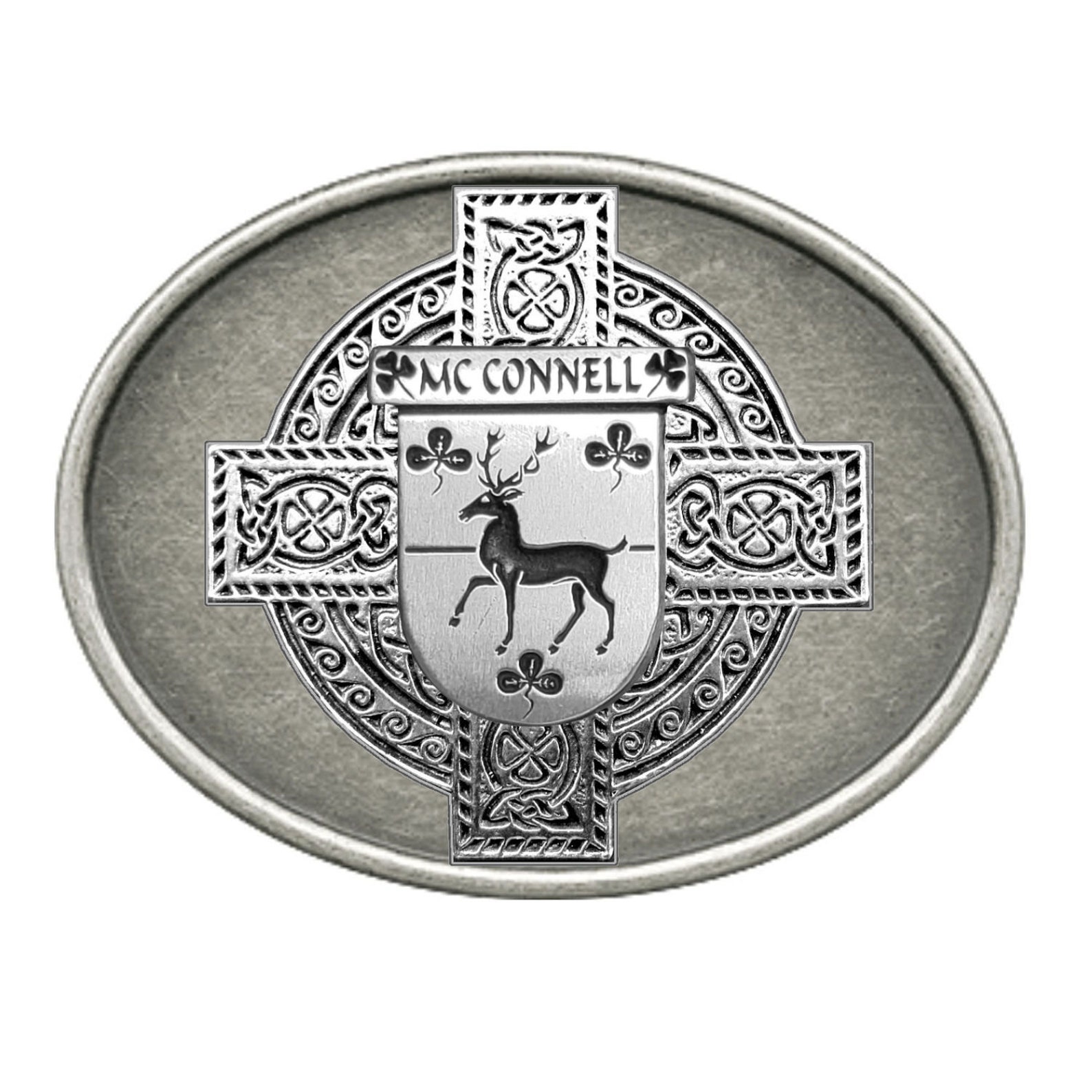 Mcconnell Irish Coat of Arms Regular Buckle - Etsy
