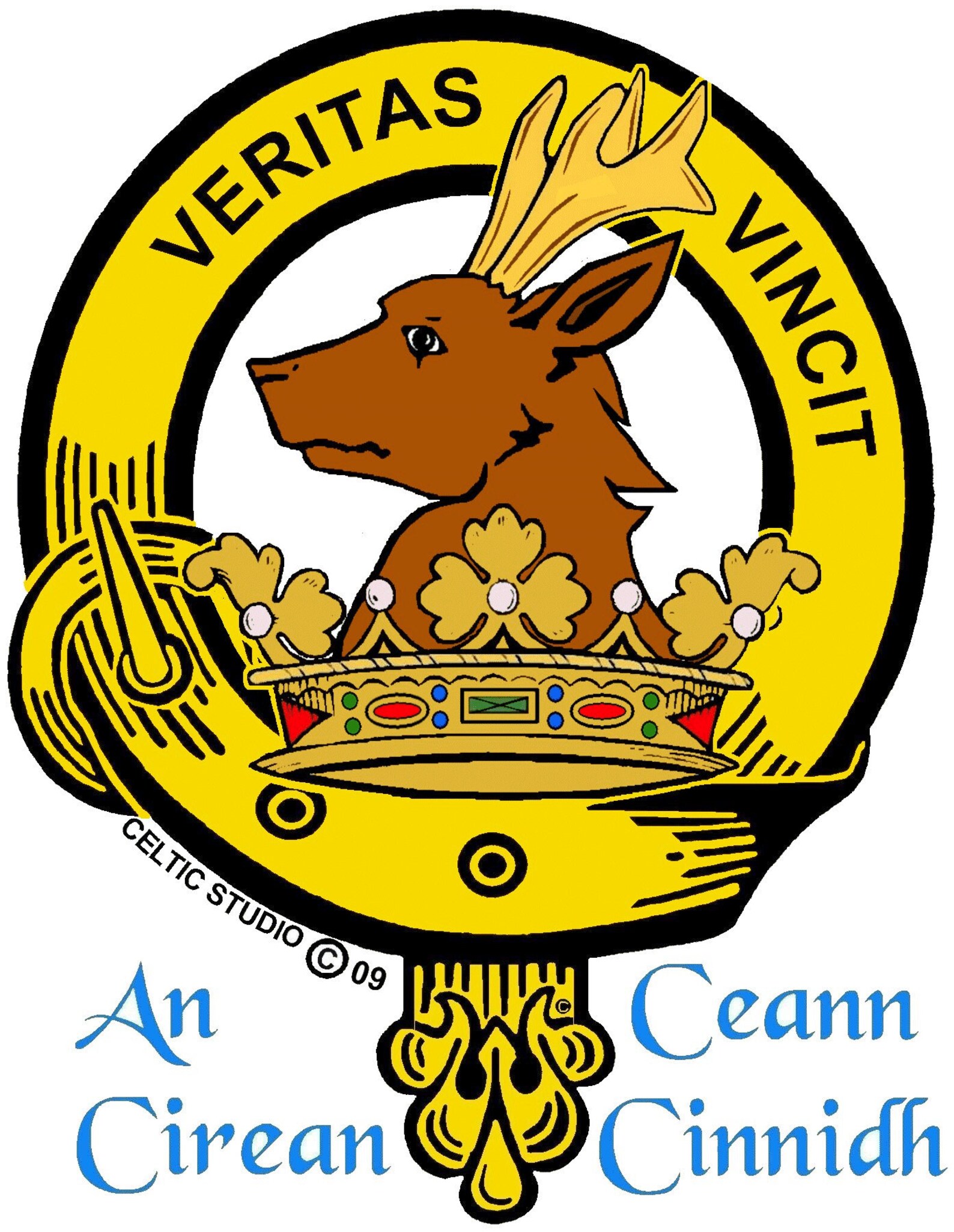 Keith Clan Crest Scottish Four Thistle Brooch - Etsy
