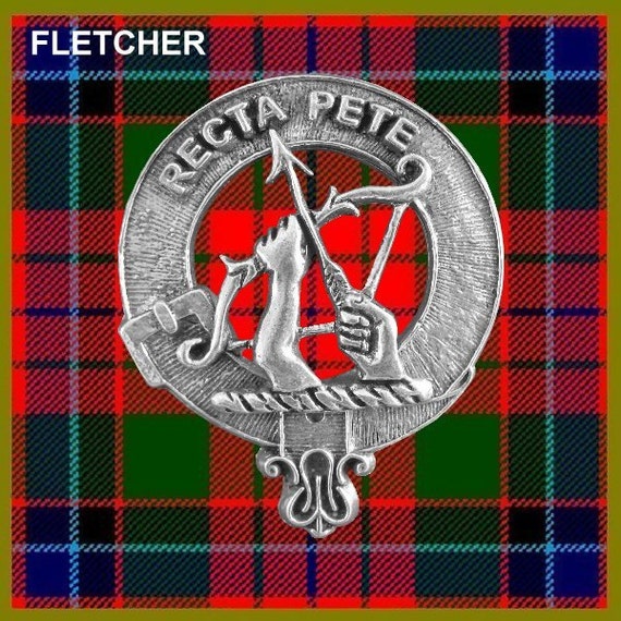 Fletcher Clan Crest Scottish Pewter Cap Badge CB01 | Etsy
