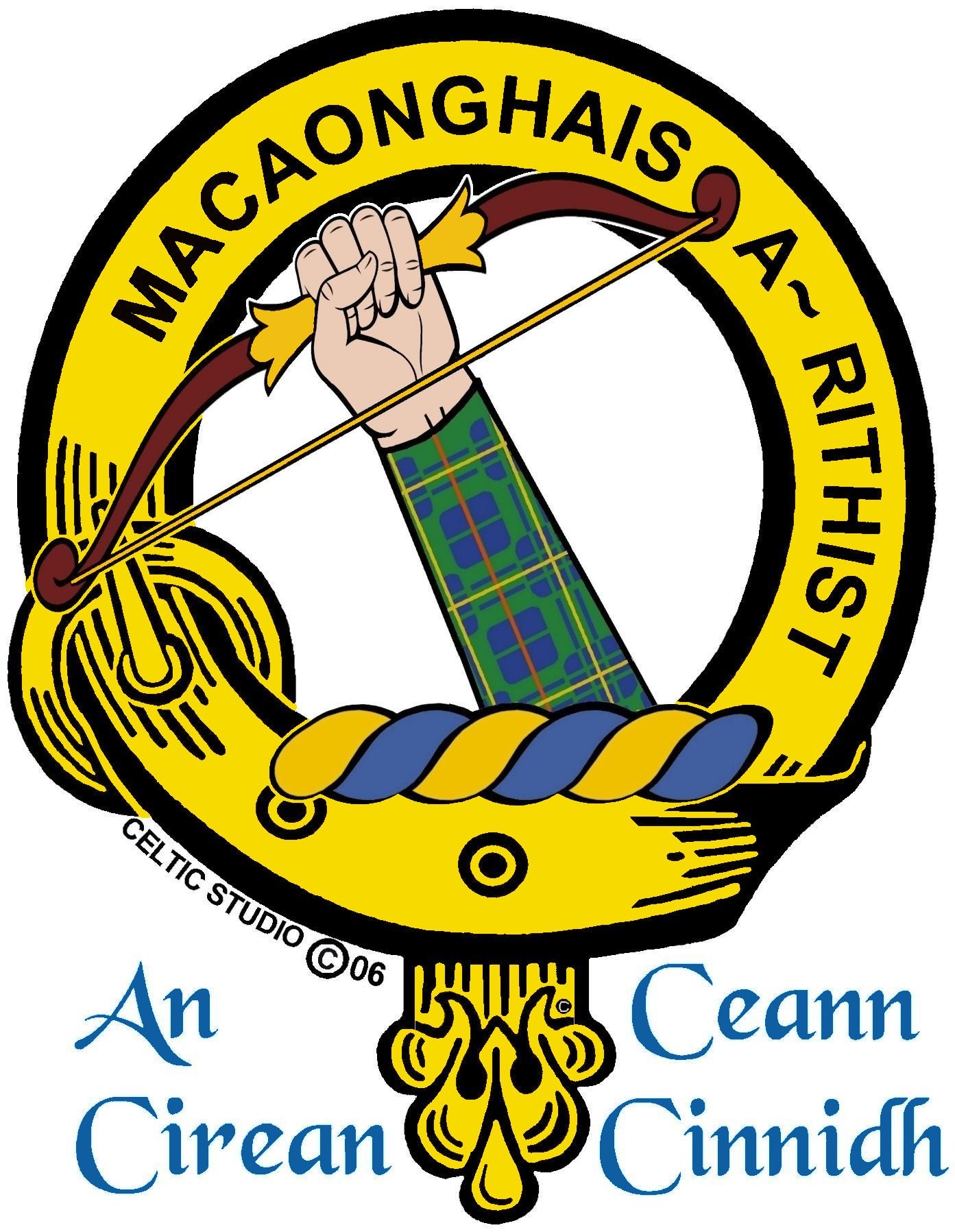 Macinnes Clan Crest Scottish Cap Badge CB02 - Etsy