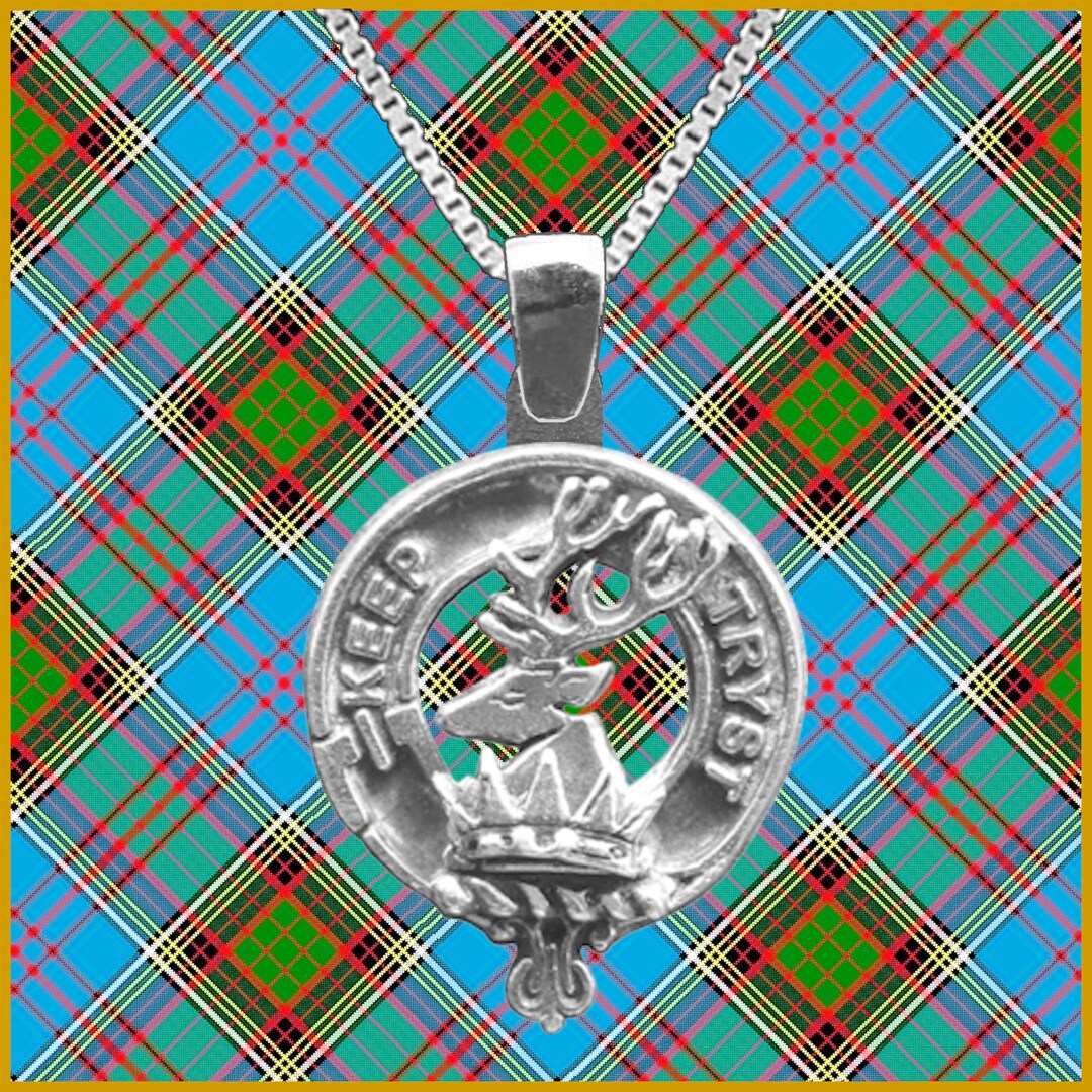 Sempill Large 1" Scottish Clan Crest Pendant - Sterling Silver - Etsy
