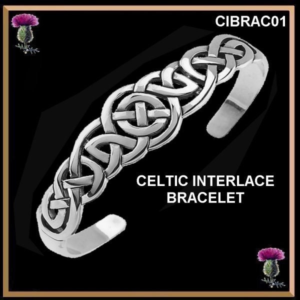 Celtic Cuff Bracelet Interlace Sterling Silver - Etsy