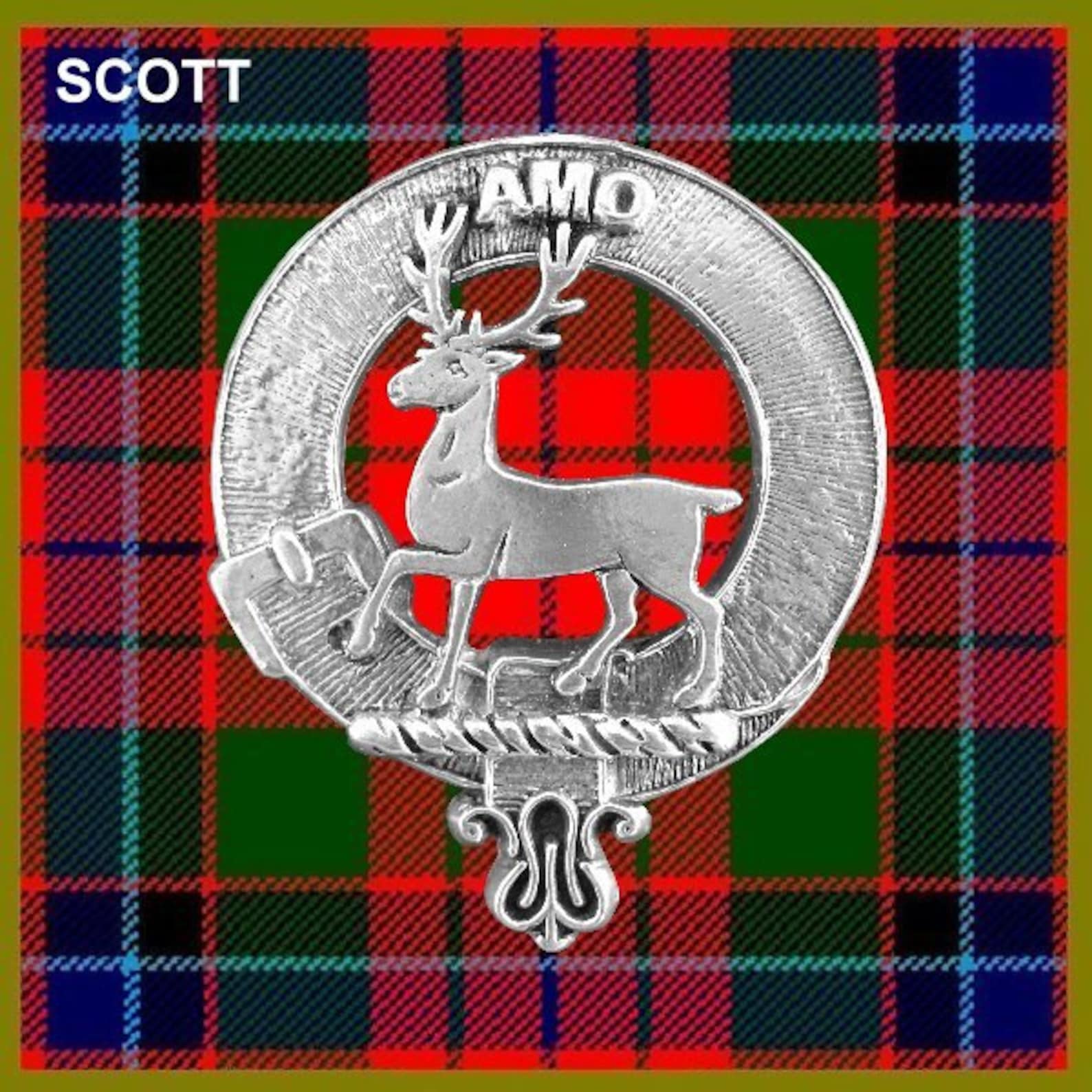 Scott Clan Crest Scottish Pewter Cap Badge CB01 - Etsy