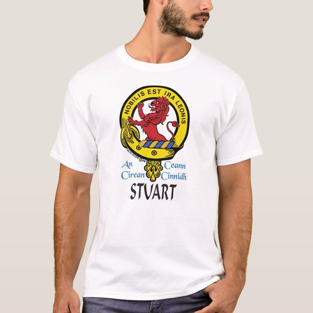 Stuart Scottish Clan Crest Full T-shirt, Family Crest Shirt - Etsy