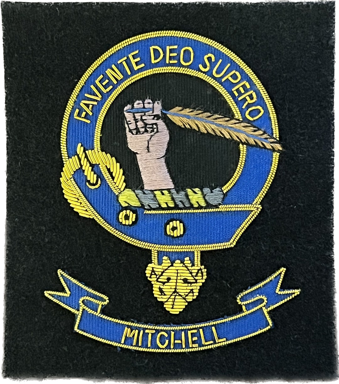 Mitchell Scottish Clan Embroidered Crest - Etsy