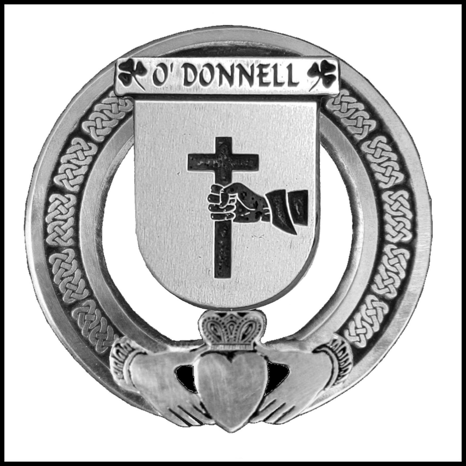 O'donnell Irish Claddagh Coat of Arms Badge - Etsy UK