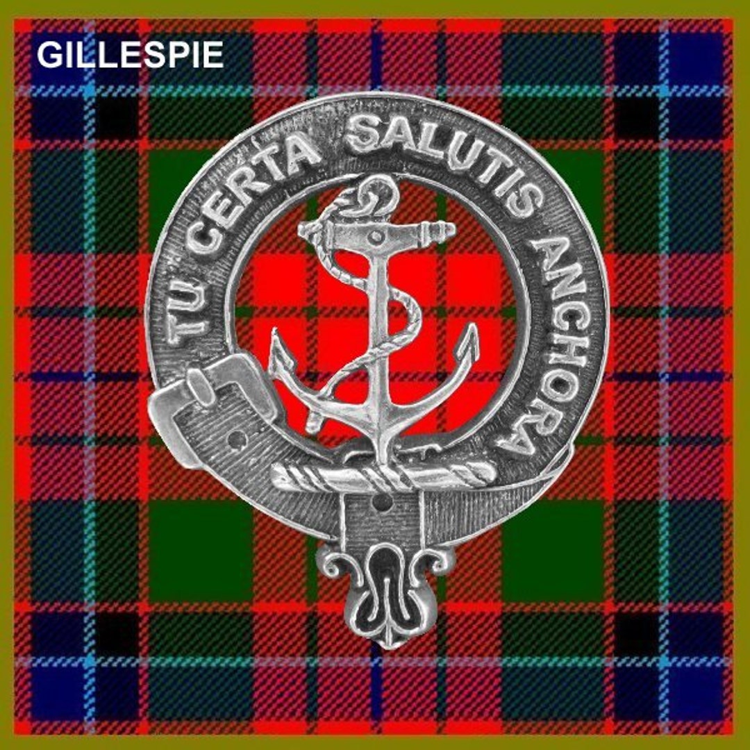 Gillespie Clan Crest Scottish Pewter Cap Badge CB01 - Etsy