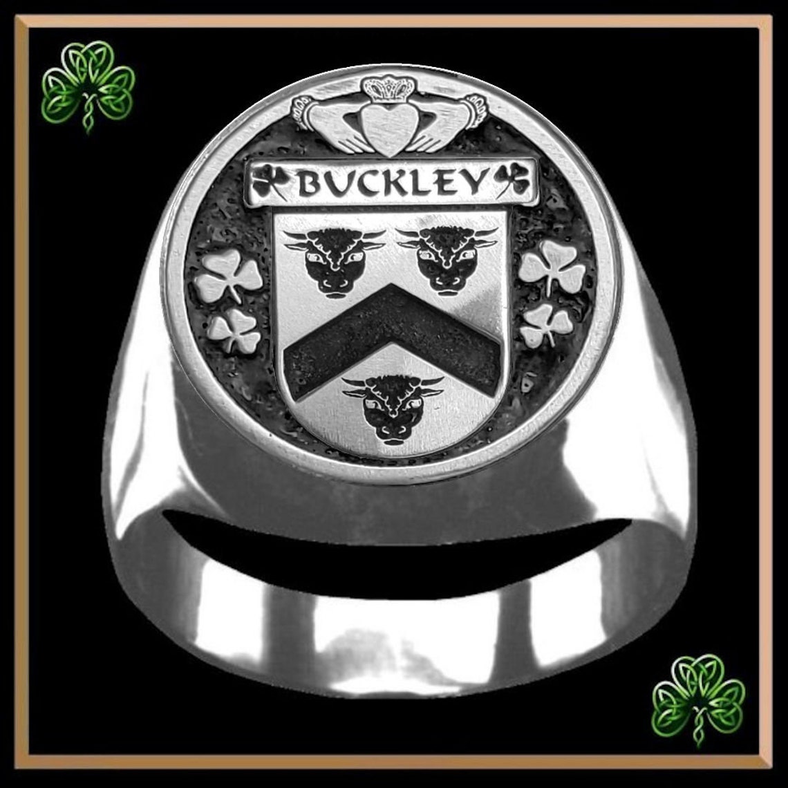 Buckley Irish Coat of Arms Gents Ring IC100 - Etsy