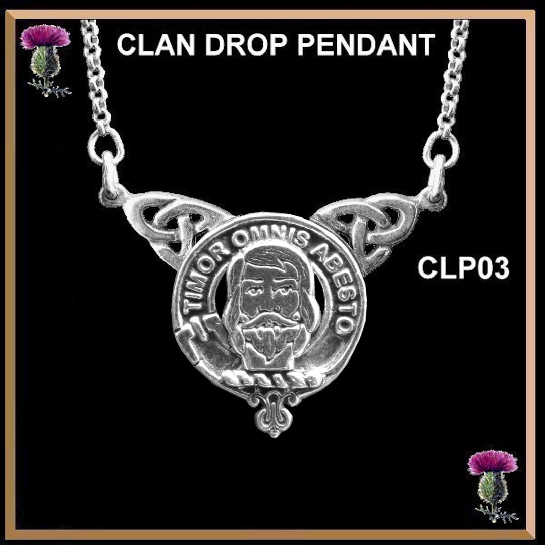 Macnab Clan Crest Double Drop Pendant ~ CLP03 - Etsy