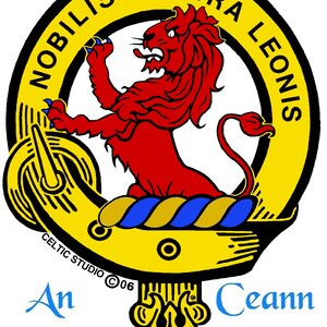 Stuart Clan Crest Scottish Button Loop Tie Bar ~ Sterling Silver - Etsy