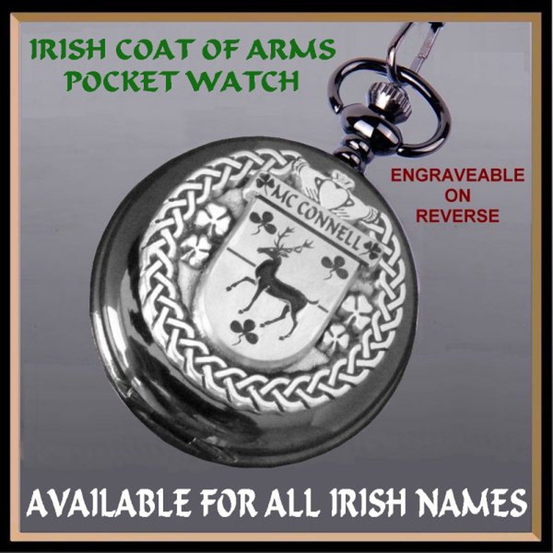 Irish Claddagh Coat of Arms Watch Sterling Silver - Etsy