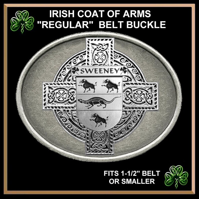 Sweeney Irish Coat of Arms Regular Buckle - Etsy