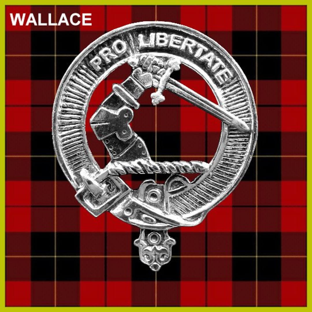 Wallace Clan Crest Scottish Cap Badge CB02 - Etsy