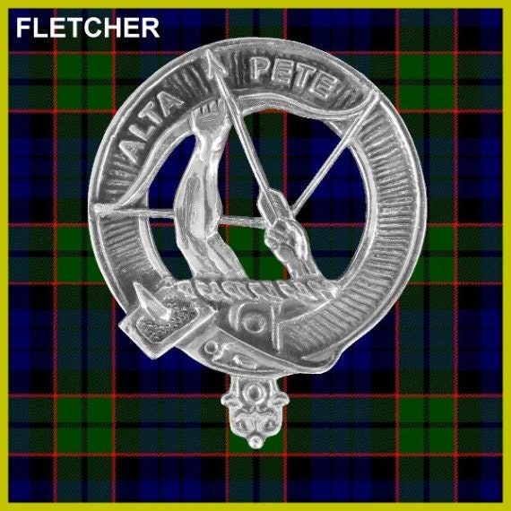 Fletcher Arrow Clan Crest Scottish Cap Badge CB02 - Etsy