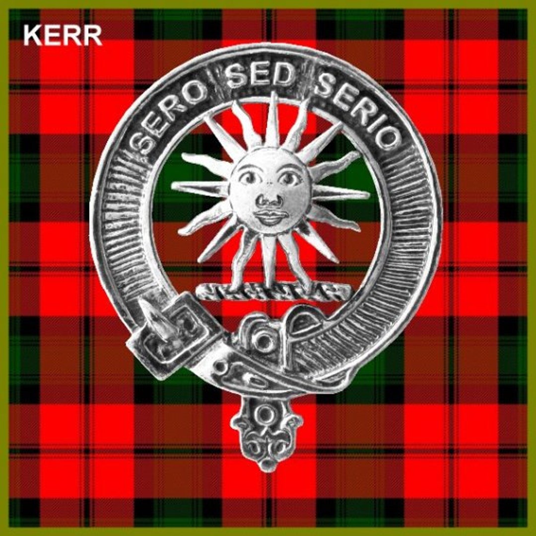 Kerr Clan Crest Scottish Cap Badge CB02 - Etsy
