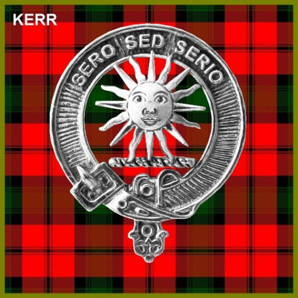 Kerr Clan Crest Scottish Cap Badge CB02 | Etsy