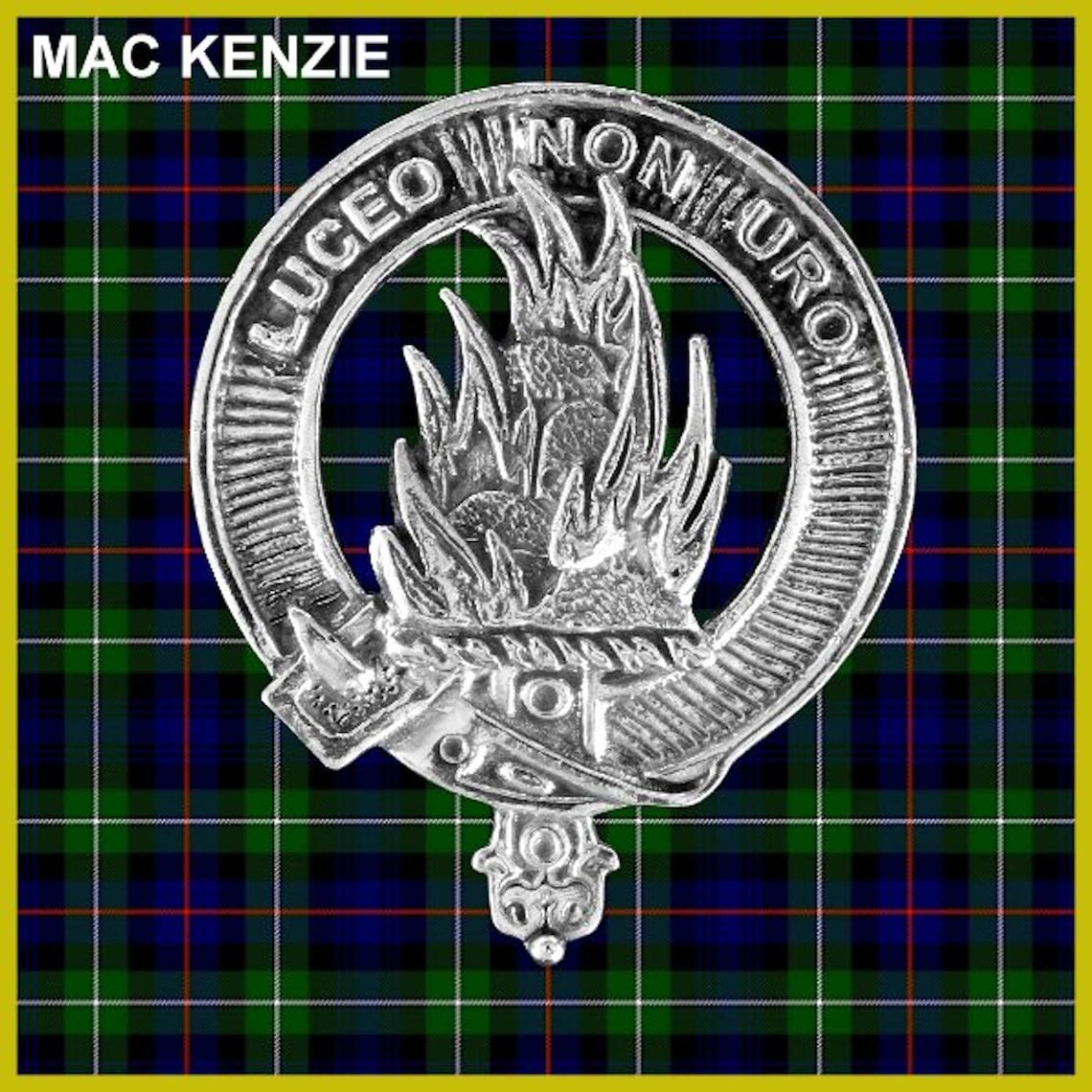 Mackenzie Scottish Clan Crest Badge Dress Fur Sporran - Etsy