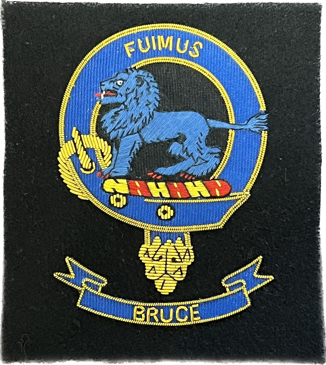Bruce Scottish Clan Embroidered Crest - Etsy