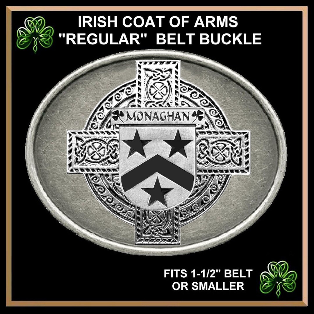 Monaghan Irish Coat of Arms Regular Buckle - Etsy UK
